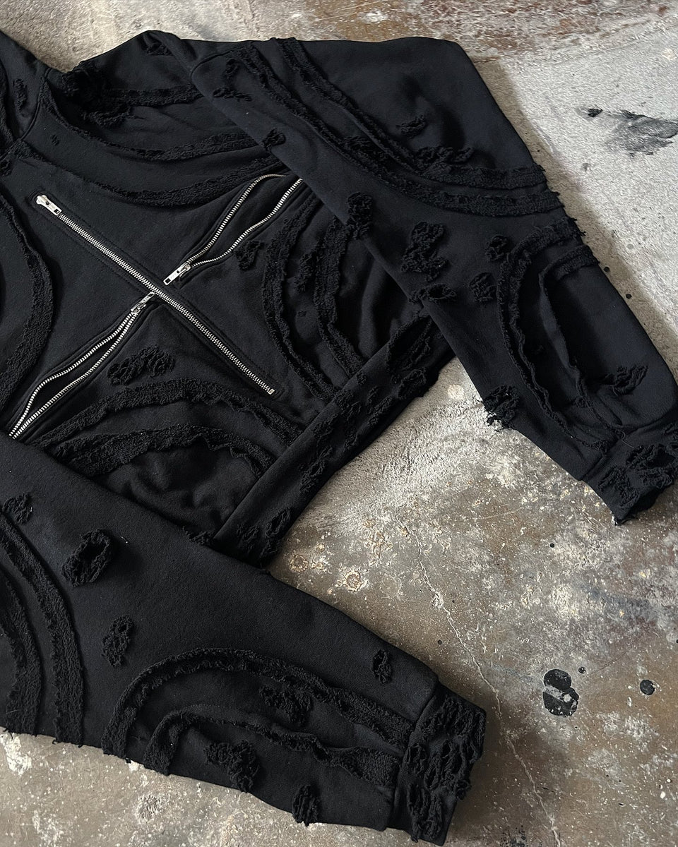 Cruce Zip Hoodie Black – SXVSU